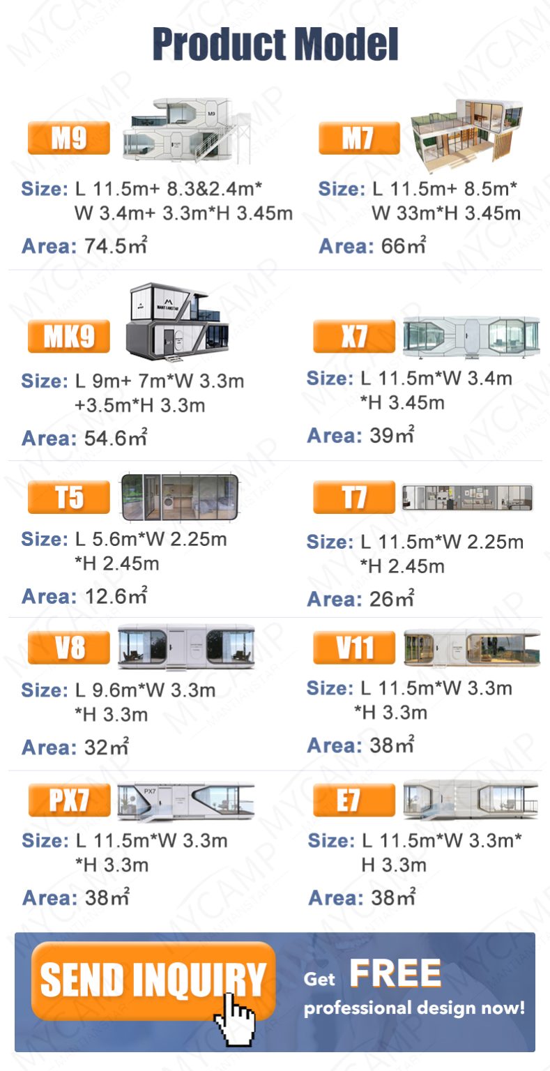 Eco-Friendly Apple Cabin Container House Steel Structure Model ...