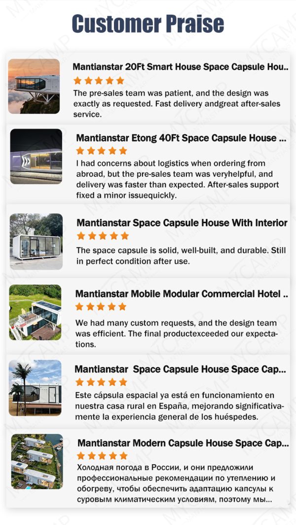 Mobile House Spaceship Cabin Space Capsule Moduler Homes Shipping ...